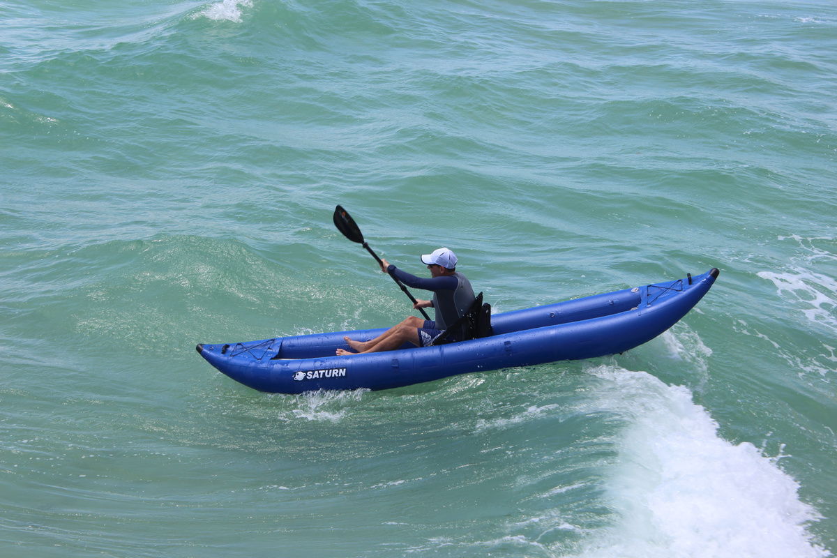 14FT HEAVY DUTY COMMERCIAL GRADE SATURN INFLATABLE PRO OCEAN KAYAK RAFT ...