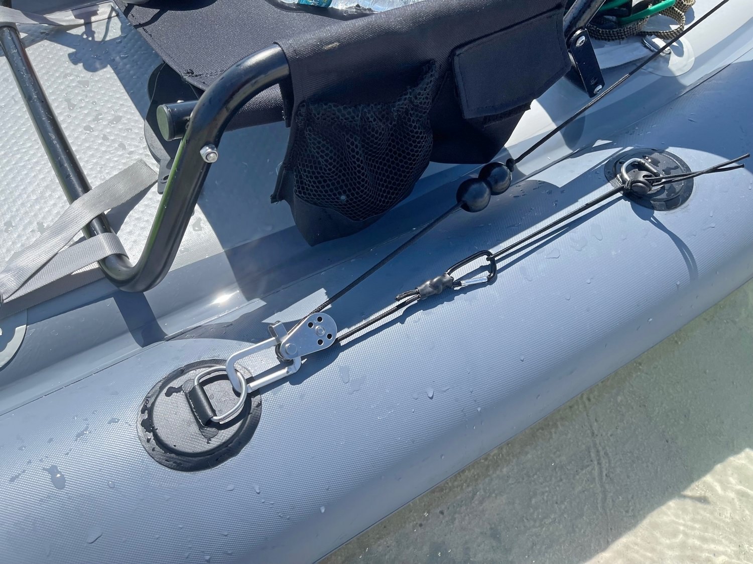 DIY rudder for inflatable kayaks