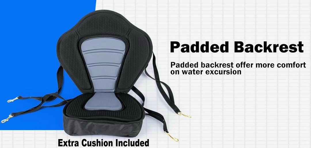 Deluxe Fishing Kayak Seat Plus Removable Cushion