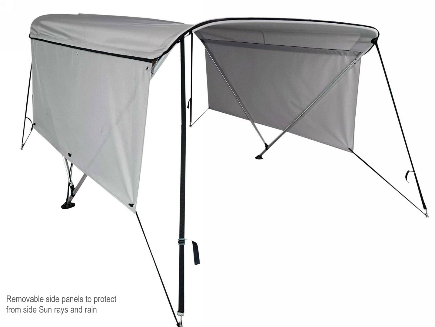 Shop Folding 2-Bow Sun Shade Bimini Tops for Inflatable Boats, KaBoats