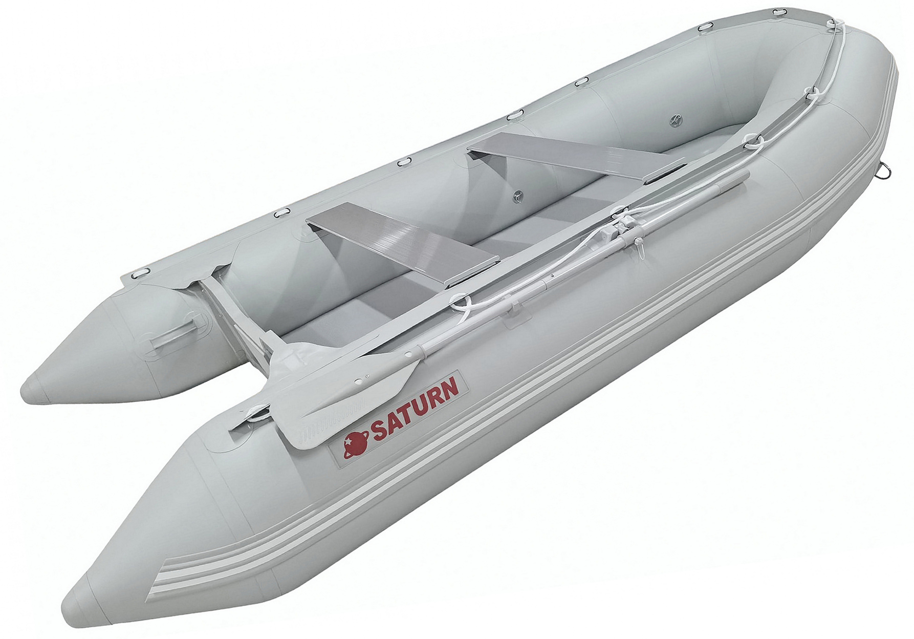 12' Full Size Inflatable Motor Boat with Air Deck floor for Fishing And ...
