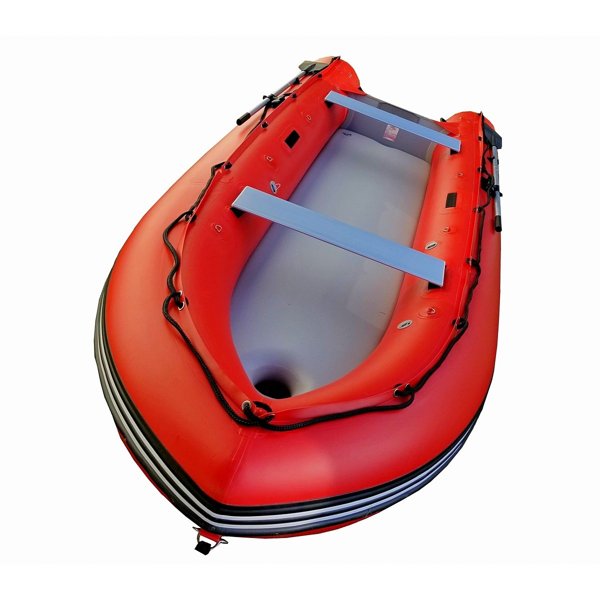 14' Performance Inflatable KaBoat ZK430XL with keel and large tubes.