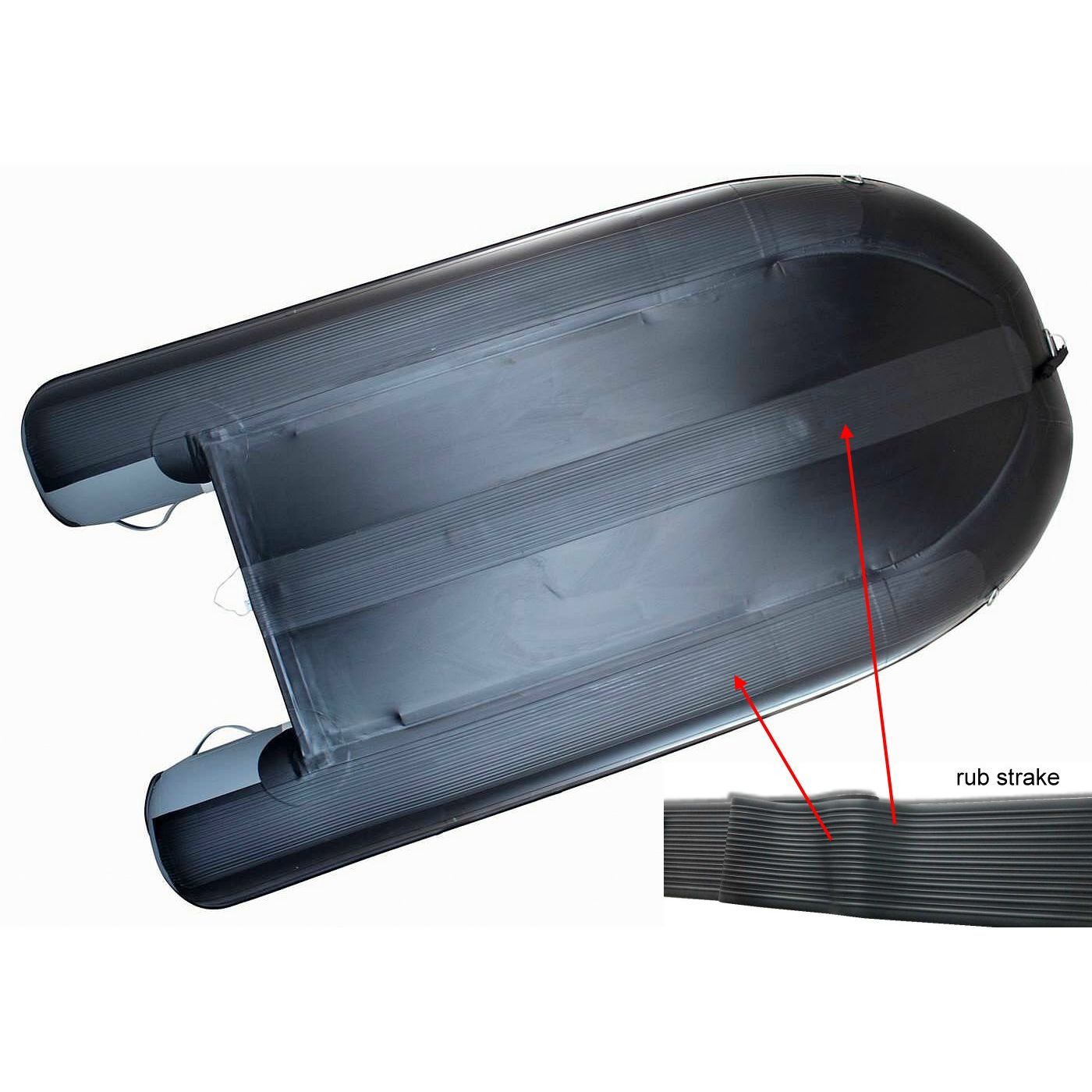 Extra Wide Rub Strake Protector for inflatable boats and rafts