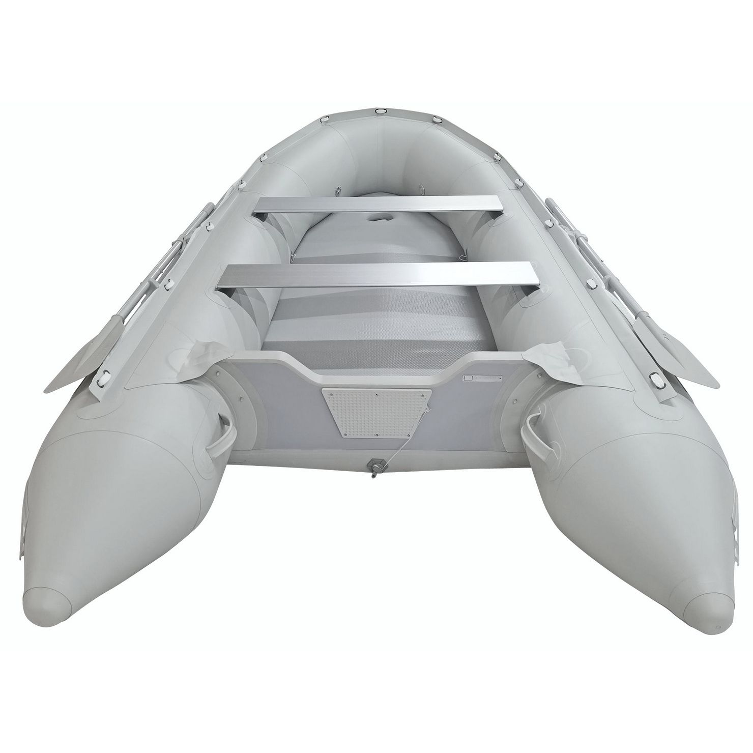 12' Full Size Inflatable Motor Boat with Air Deck floor for Fishing And ...