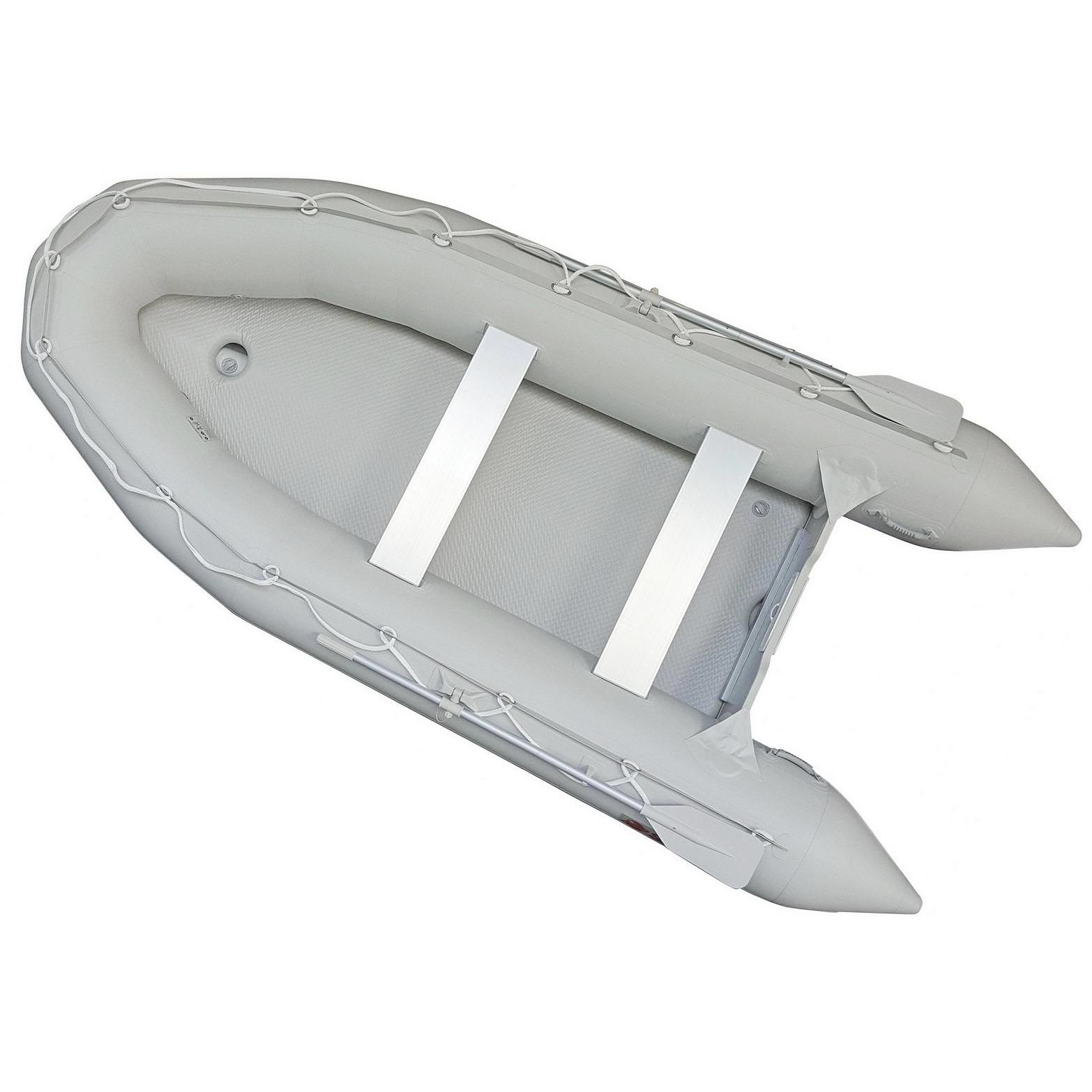 12' Full Size Inflatable Motor Boat with Air Deck floor for Fishing And ...