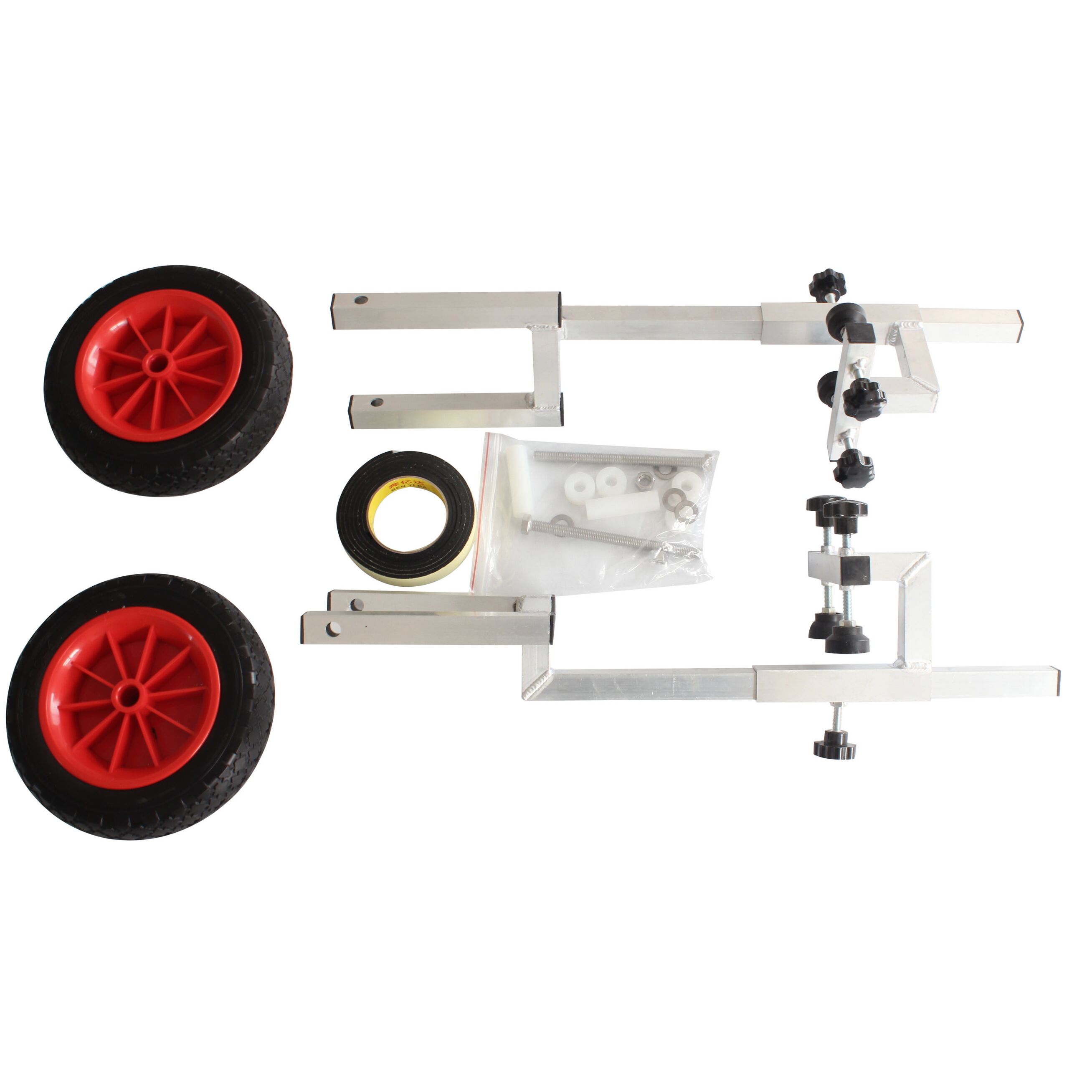 No-Drill Detachable Launching Wheels for Inflatable Boats & Dinghies